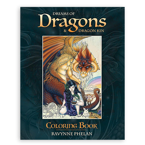 Dreams of Dragons & Dragon Kin Spalvinimo knyga Blue Angel – OBUOLYS