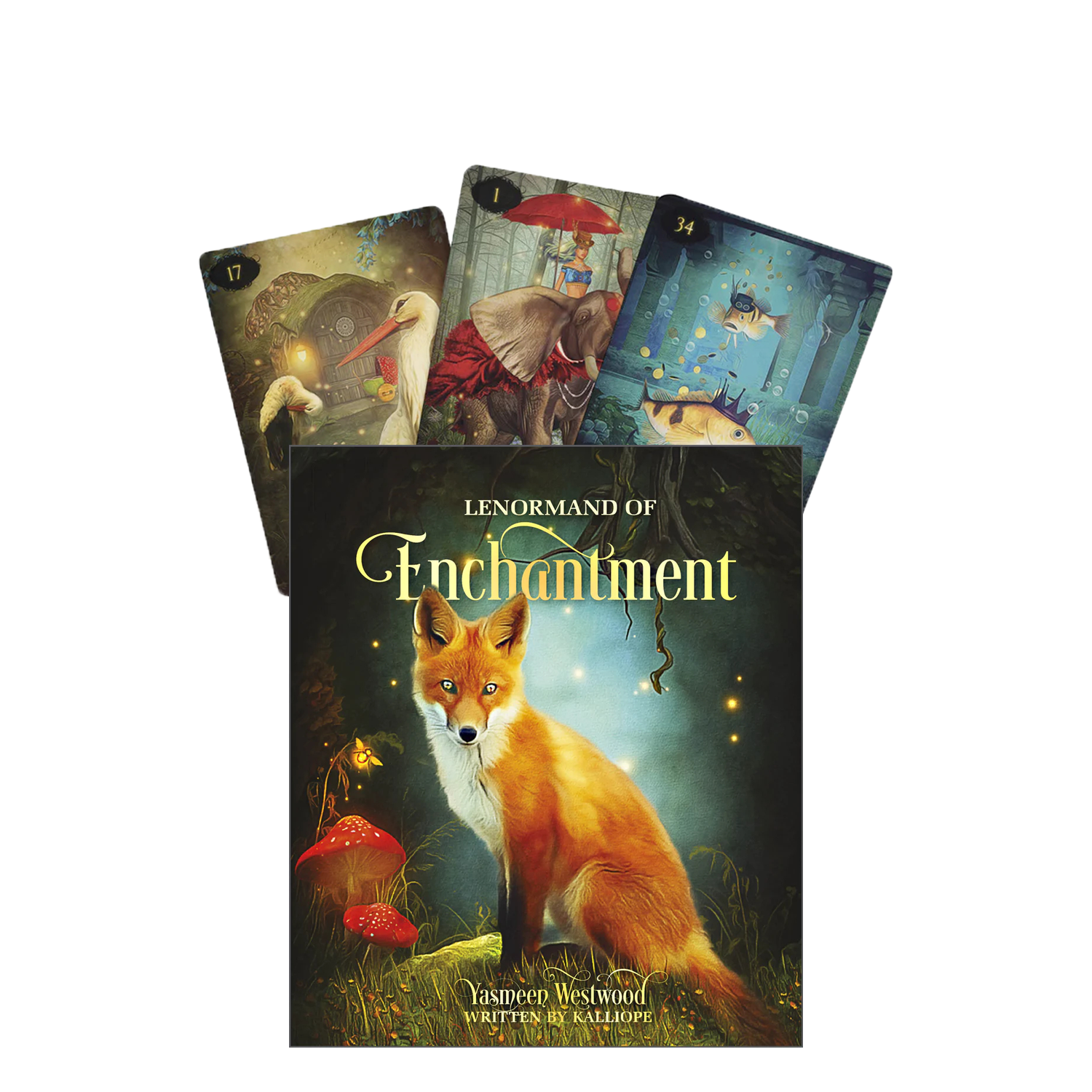 Lenormand of Enchantment kortos Schiffer Publishing – OBUOLYS