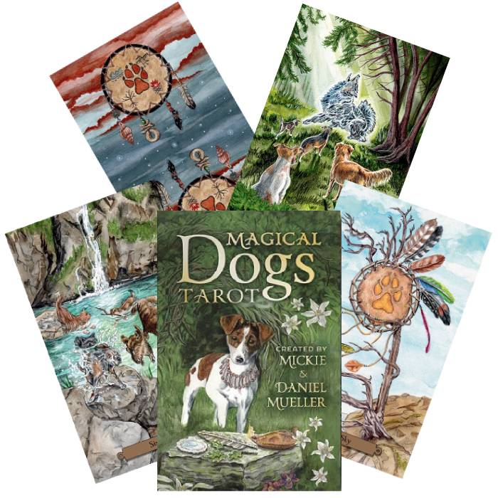 Magical Dogs Tarot Kortos Llewellyn – OBUOLYS