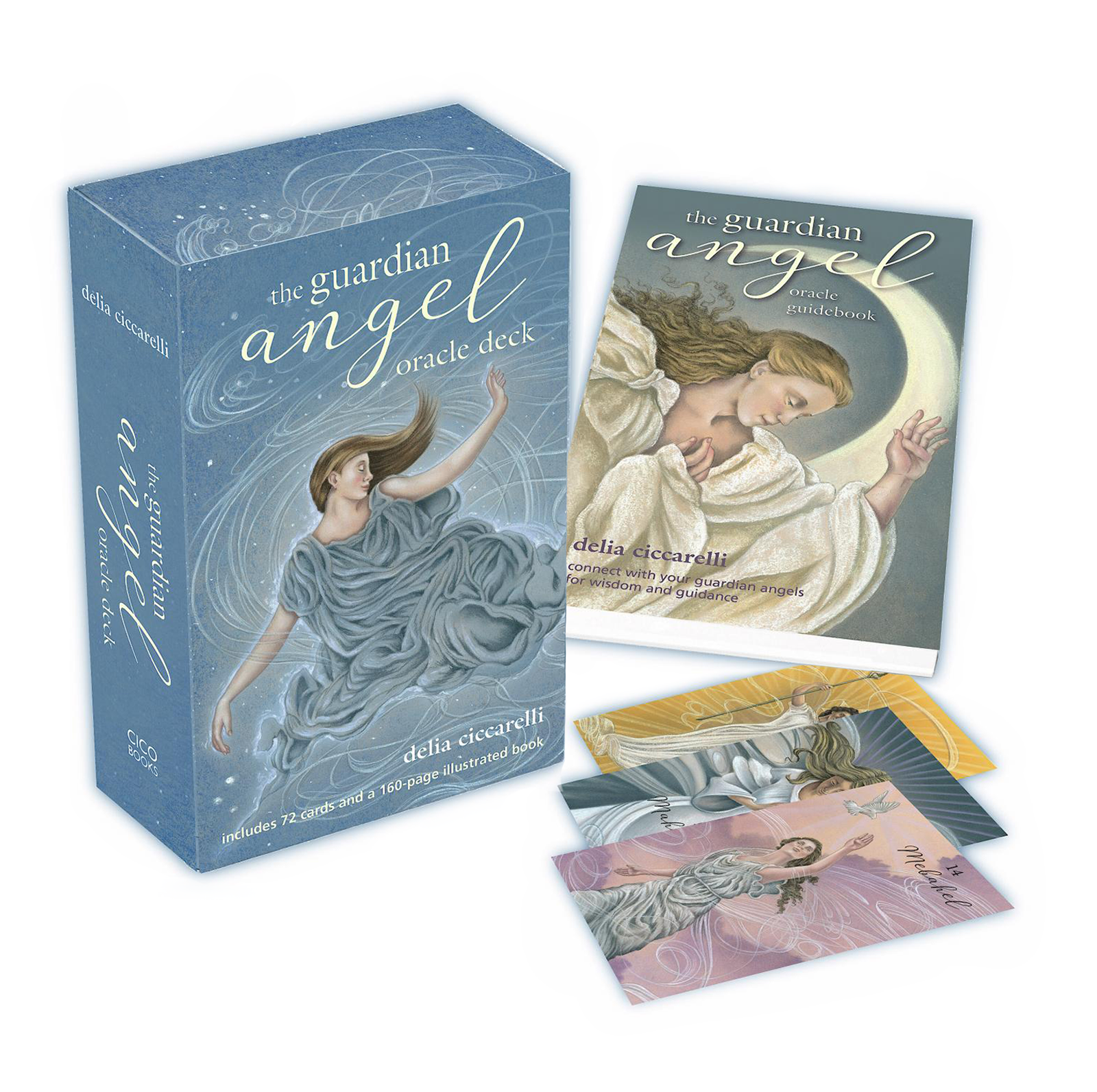 The Guardian Angel Oracle kortų ir knygos rinkinys Cico Books – OBUOLYS