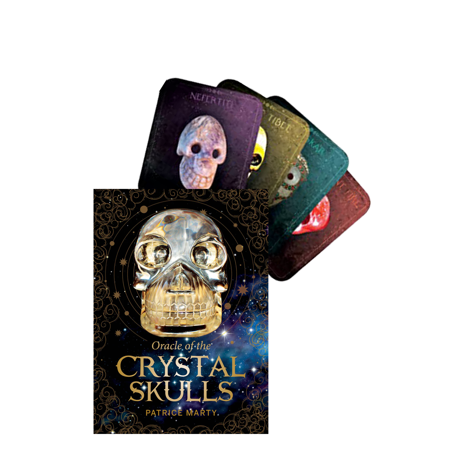 Oracle of the Crystal Skulls Oracle kortos Schiffer Publishing – OBUOLYS