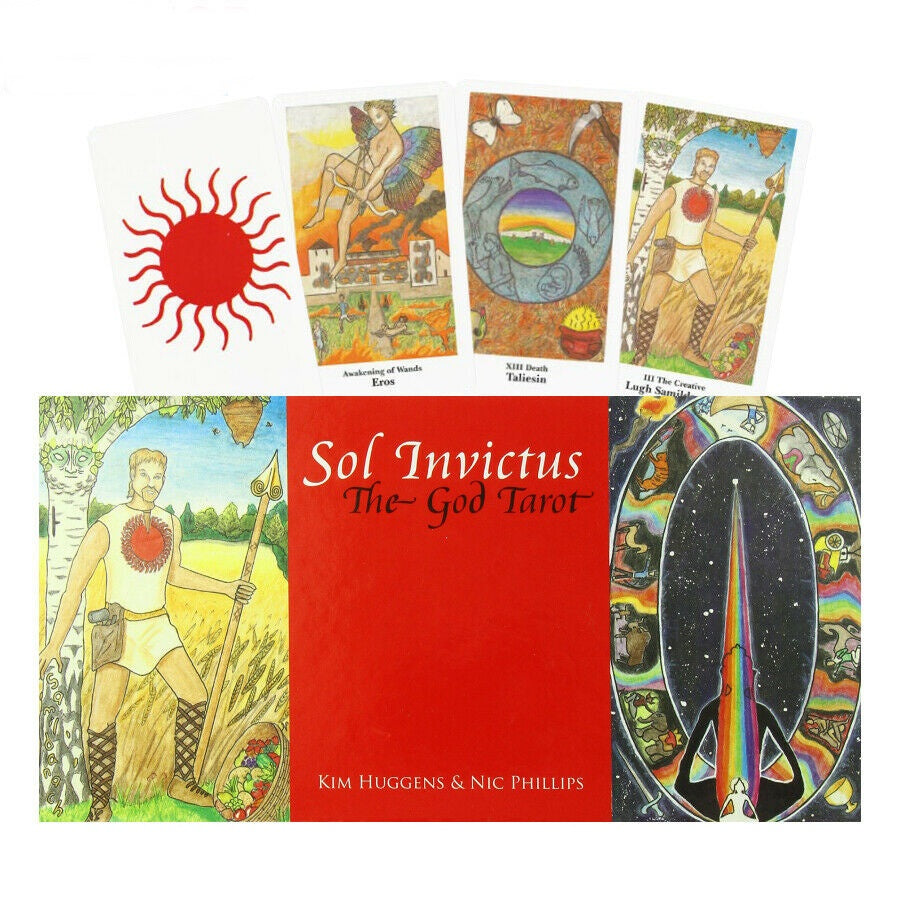 Sol Invictus: The God Tarot kortos Schiffer Publishing – OBUOLYS