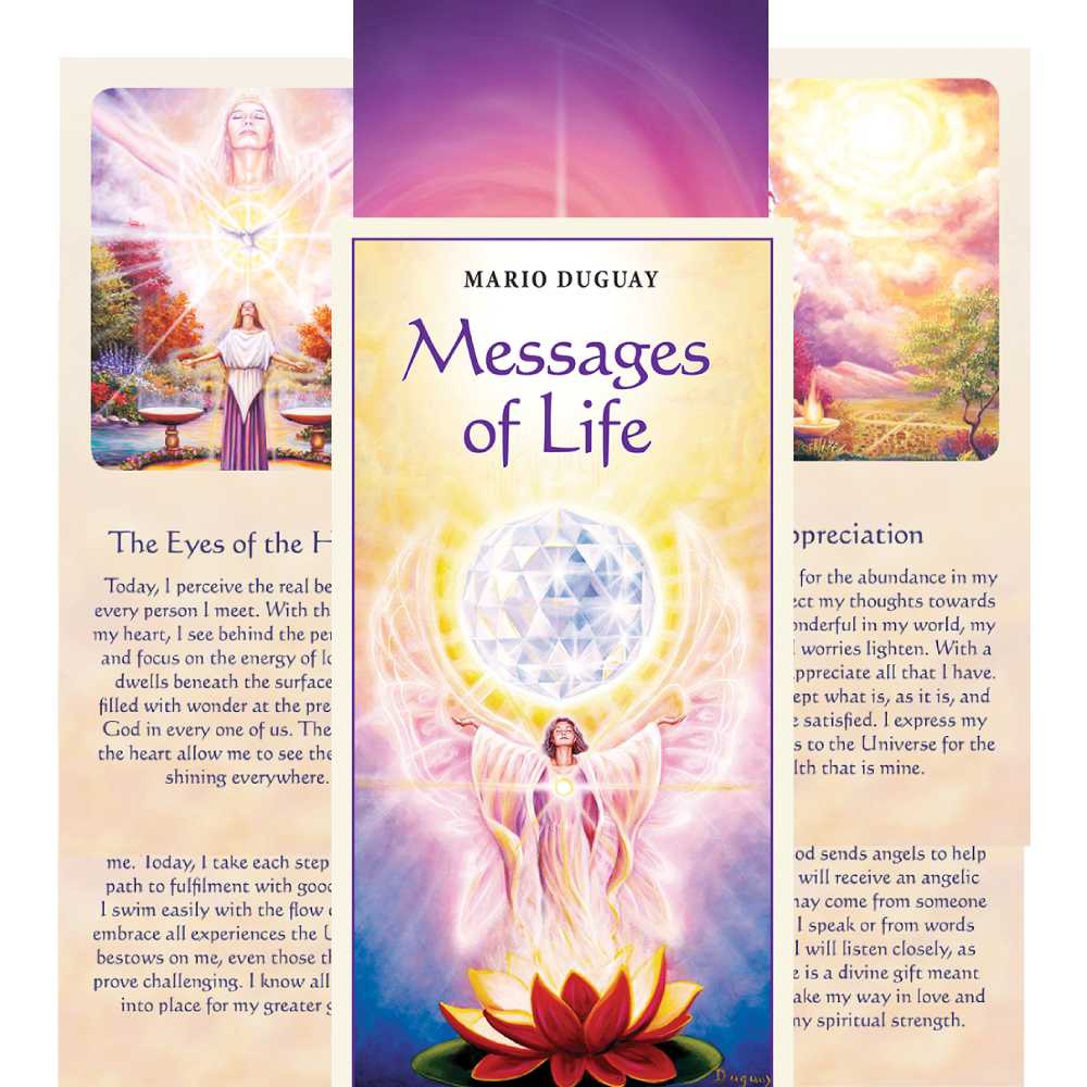 Inspirational kortos Messages of Life Blue Angel – OBUOLYS