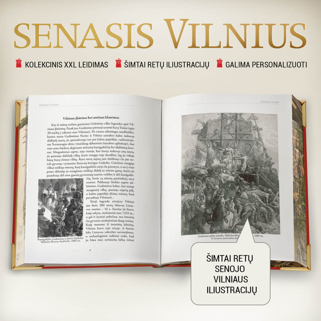 SENASIS VILNIUS: pirmą kartą – įspūdingas kolekcinis leidimas + šimtai ...